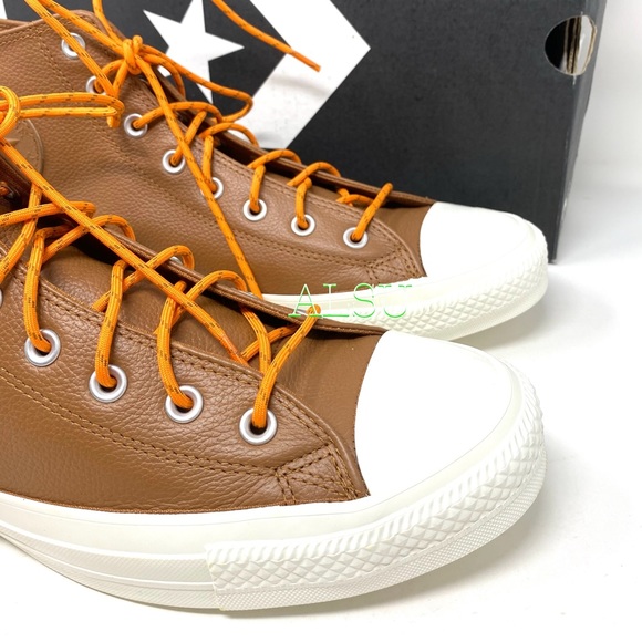 Converse | Shoes | Converse Ctas High Top Leather Tan Mens Sneakers ...